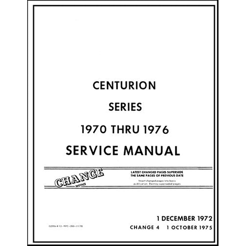 Cessna 210/T210 Maintenance Manual 1970-76 | Essco Aircraft – PilotMall.com