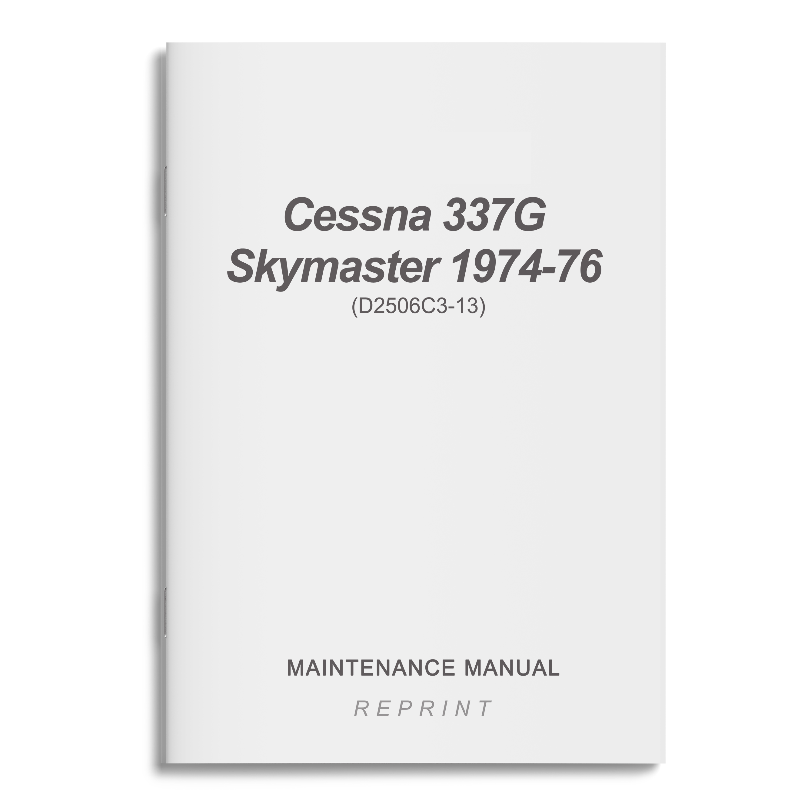 Cessna 337G Skymaster Service Manual 1974–76 | Essco – PilotMall.com