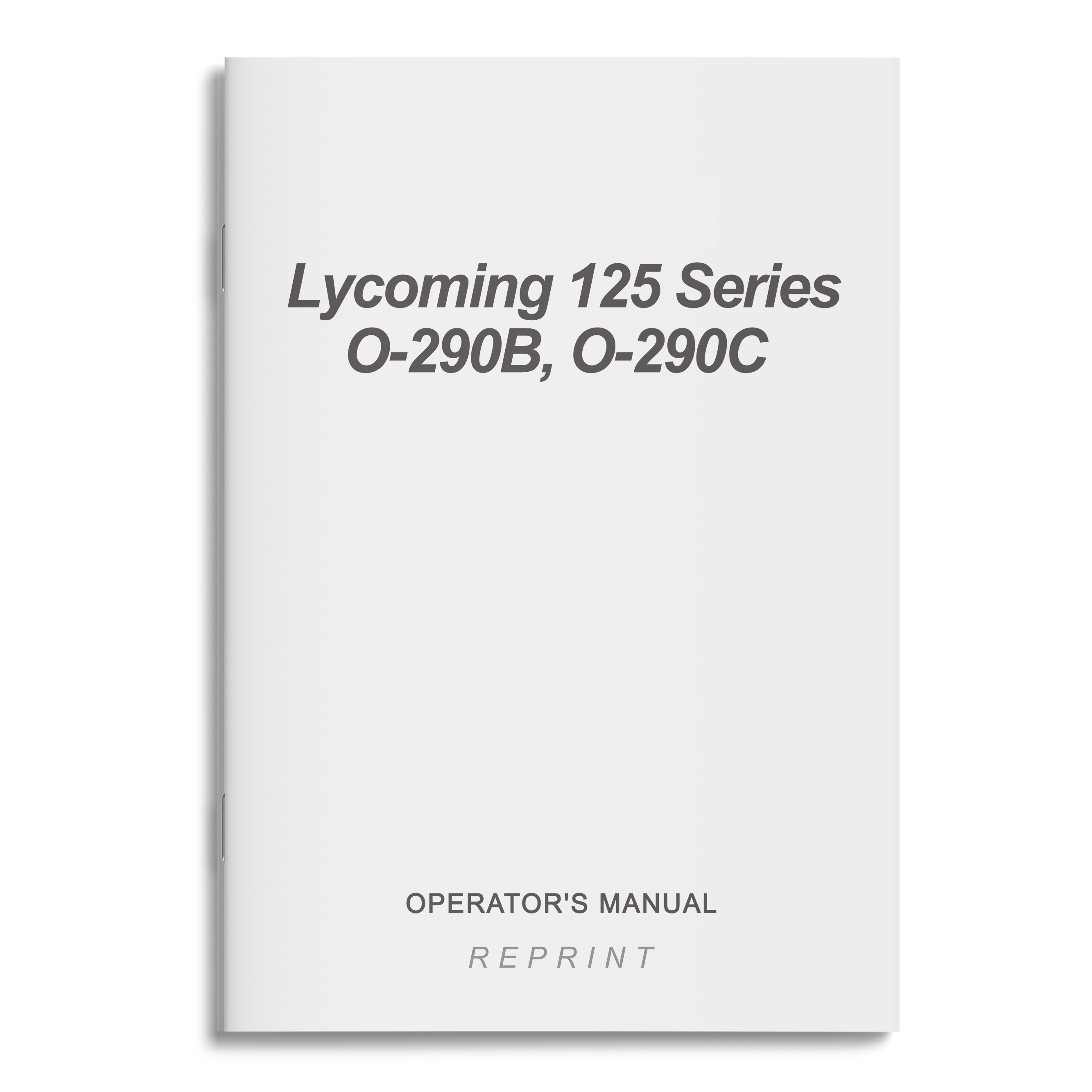 Lycoming O-290 Operator's Manual | Essco Maintenance & Specs – PilotMall.com