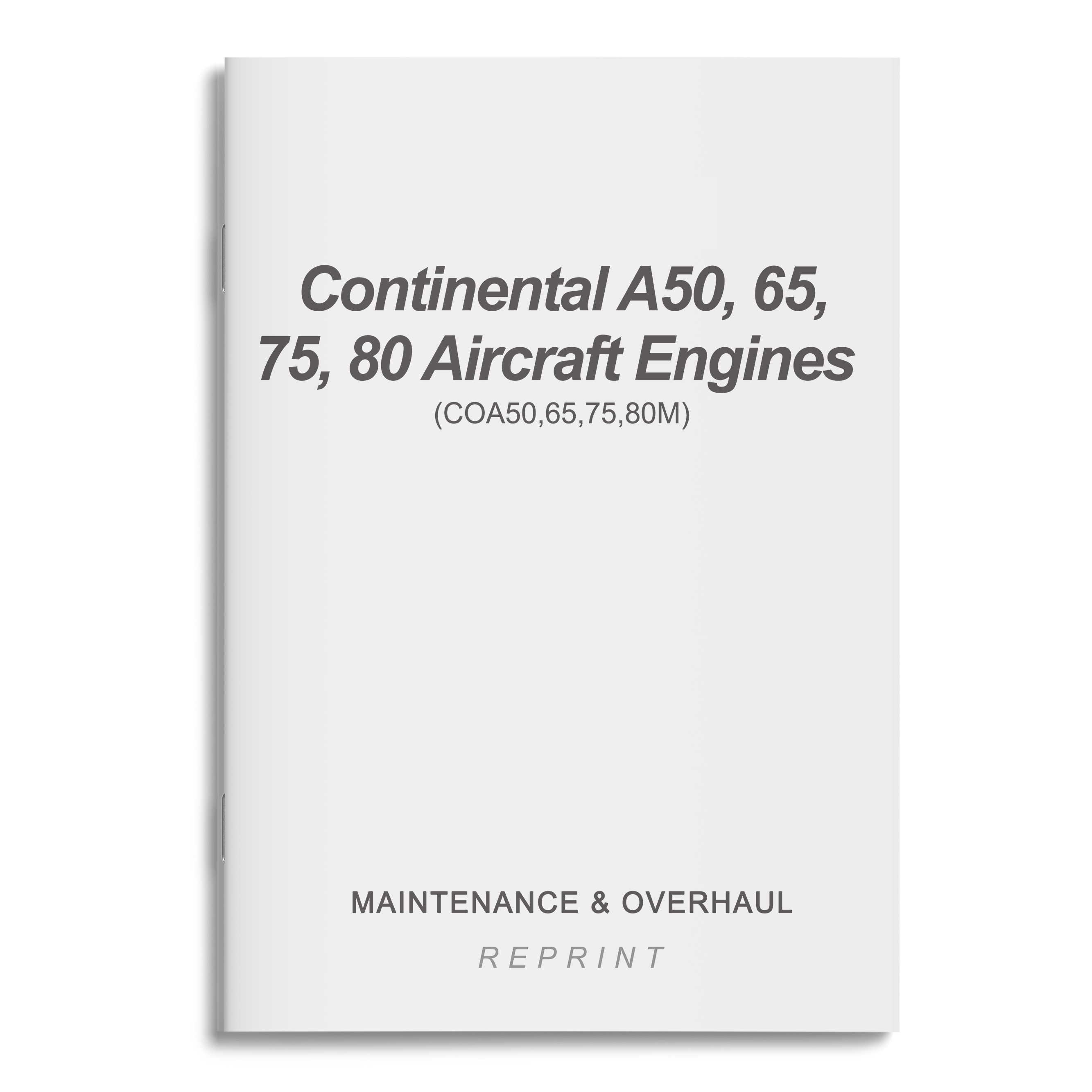 Continental A50-A80 Engine Manual | Essco Aircraft Quality