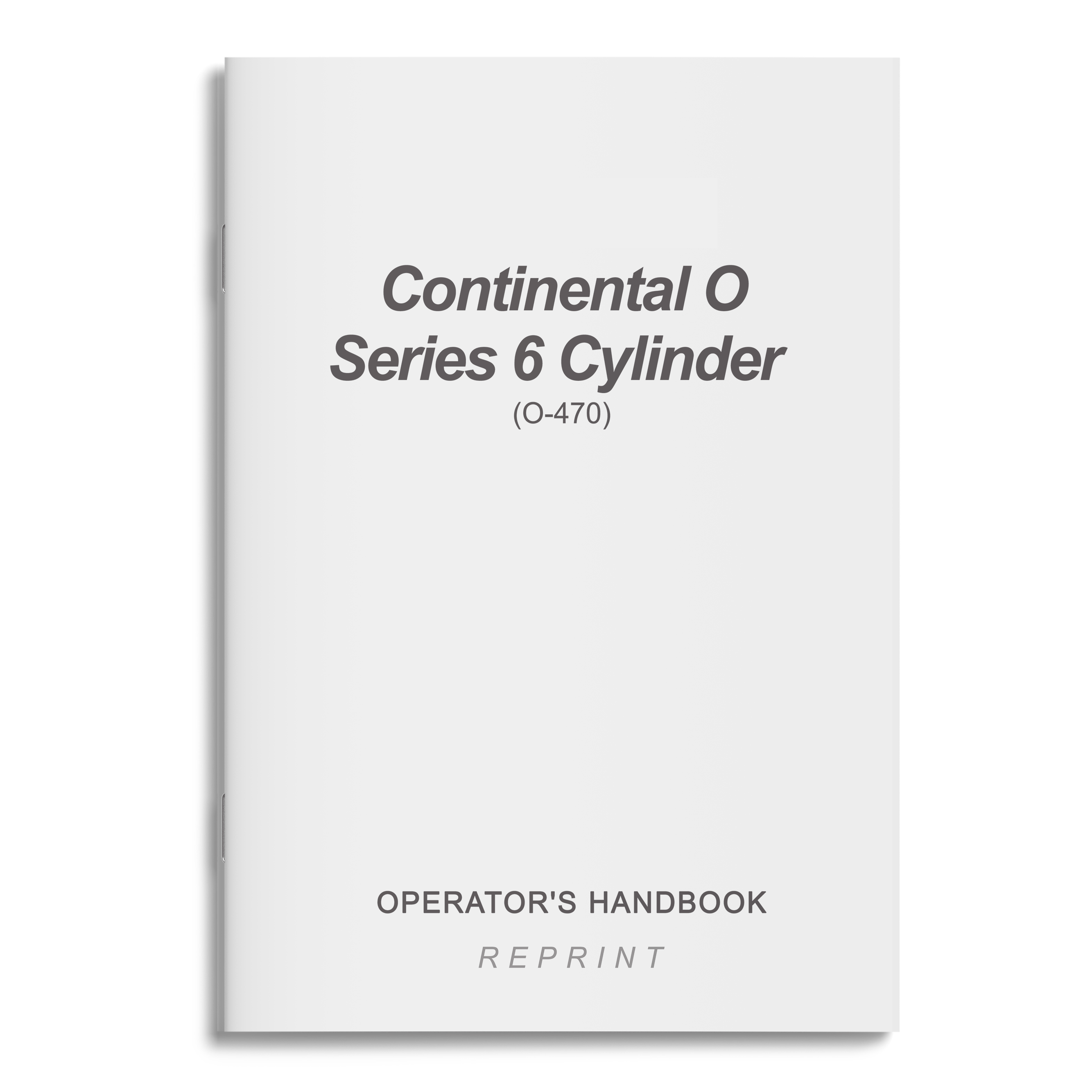 Continental O-470 Operator's Manual | Essco Aircraft Quality