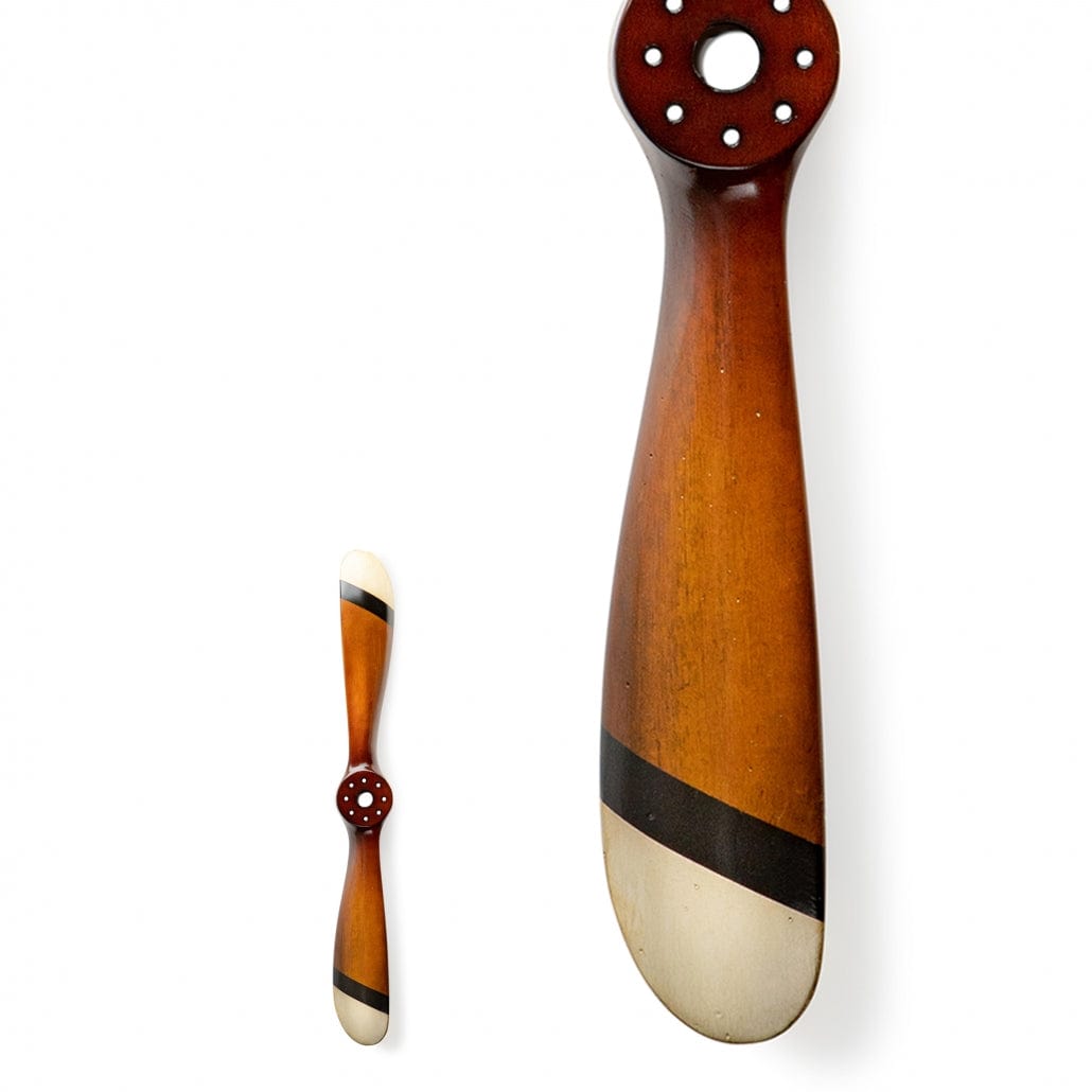 Wooden Airplane Propeller Décor | Authentic Models 28"