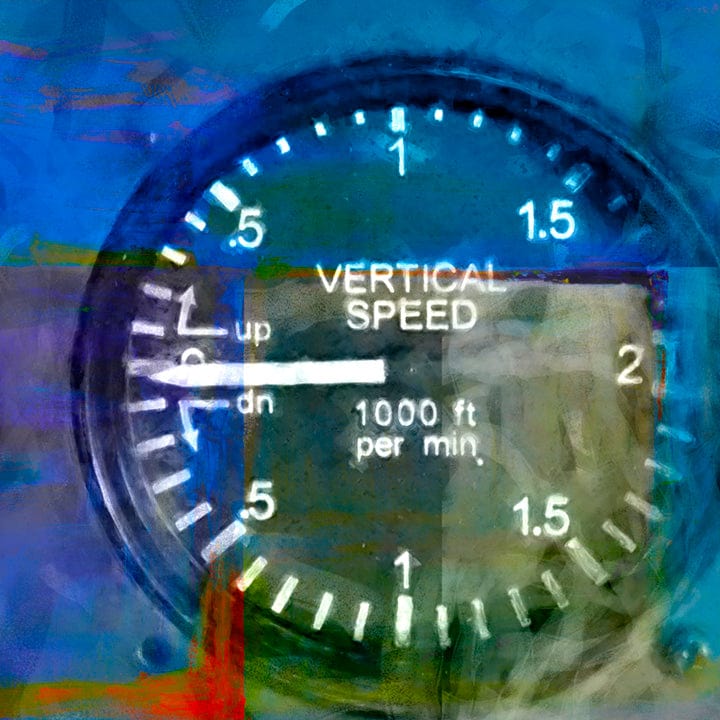 Aviation Wall Art - Frank Martin Vertical Speed Indicator