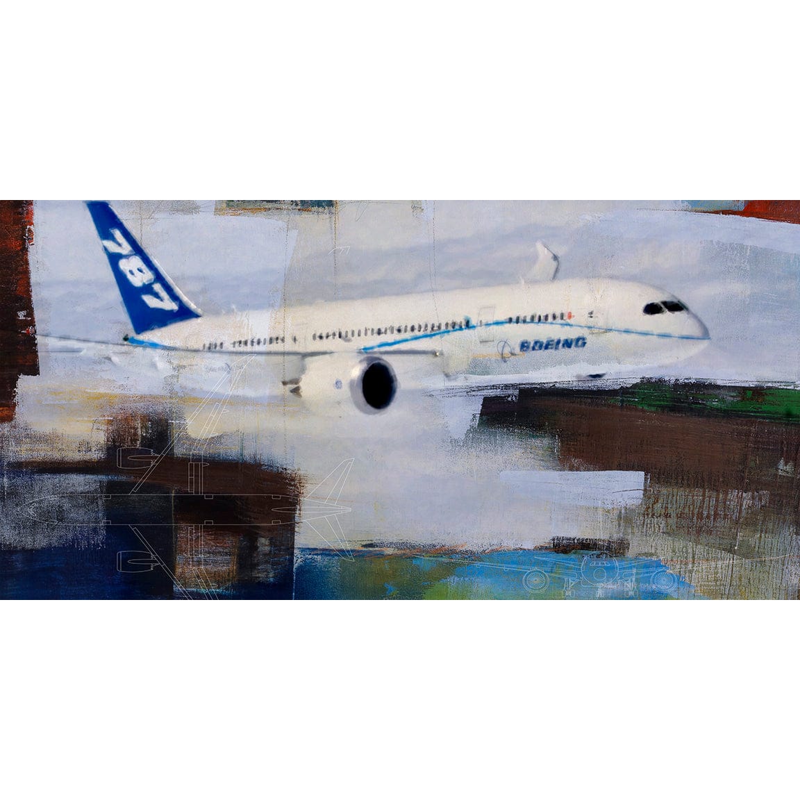 Boeing 787 Dreamliner Art Print | Frank Martin Signed