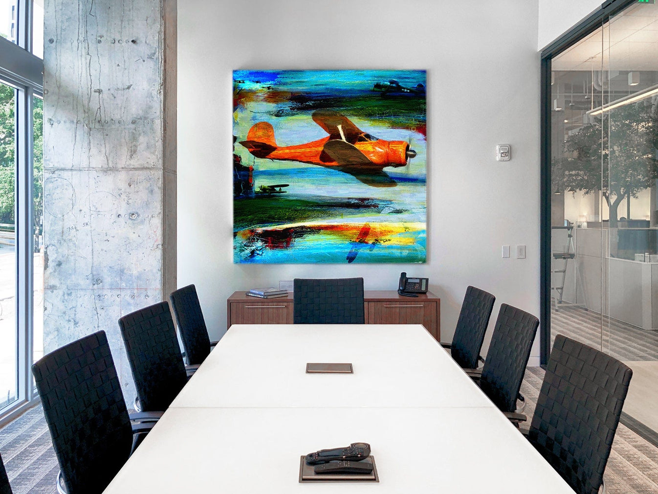 Beechcraft Staggerwing Art – Signed Frank Martin Print