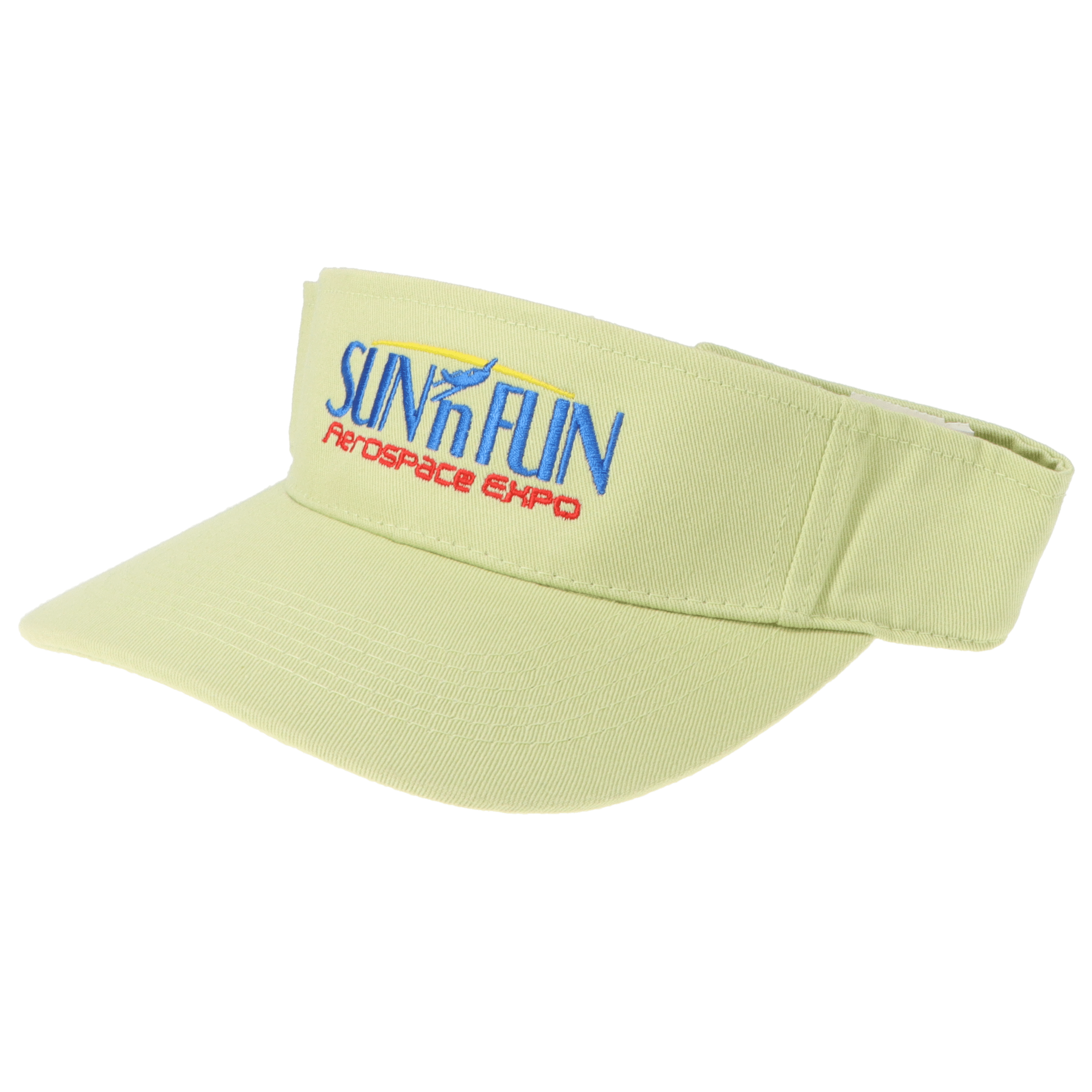 SUN 'n FUN Twill Visor Hat – Pistachio Green Aviation Gear