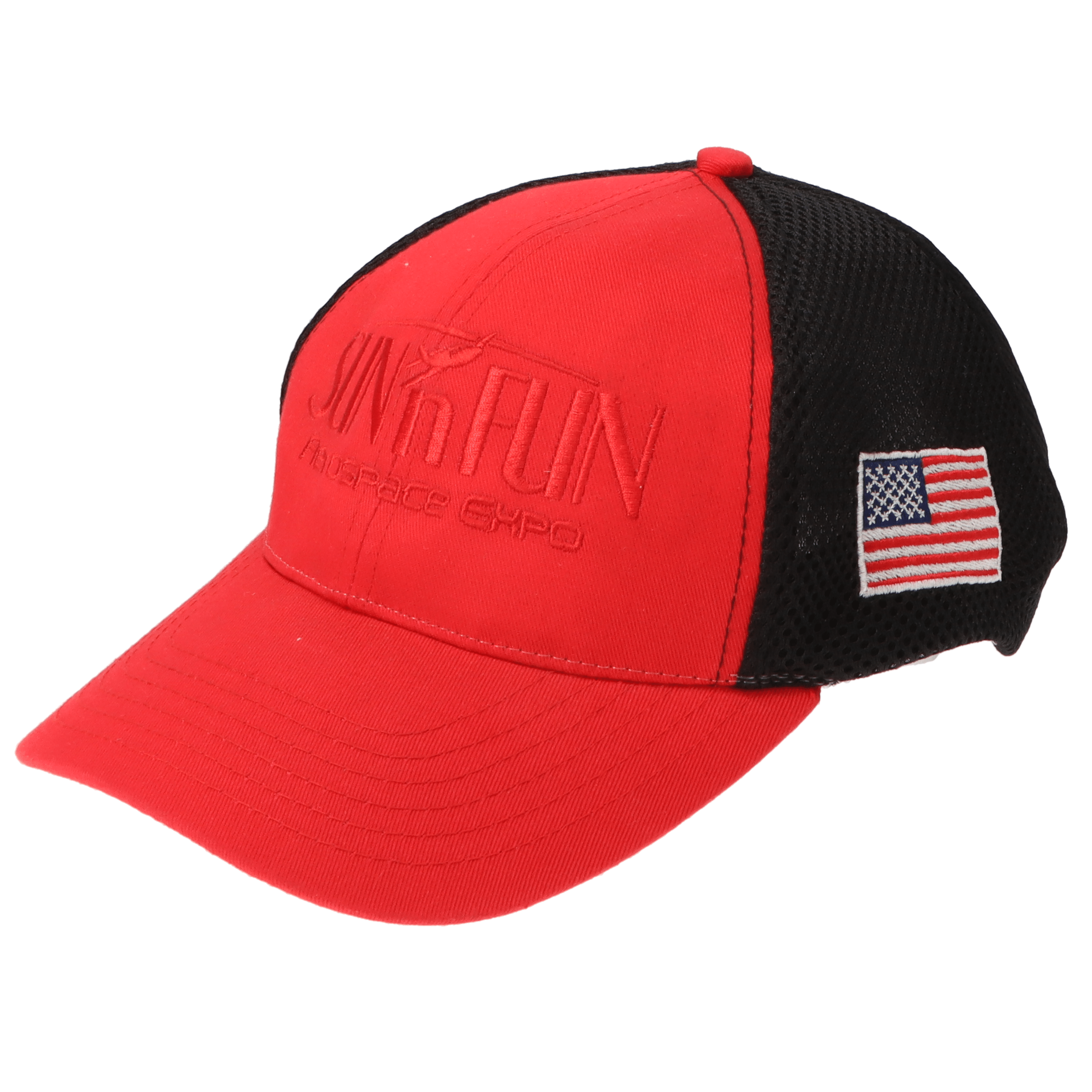 SUN 'n FUN Aviation Cap - Patriotic American Flag Hat