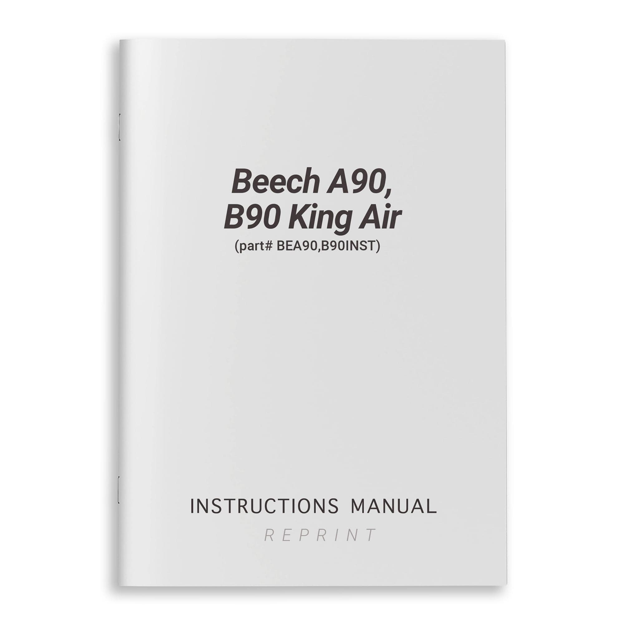Beech King Air A90/B90 Manual for Pilots | Essco Aircraft