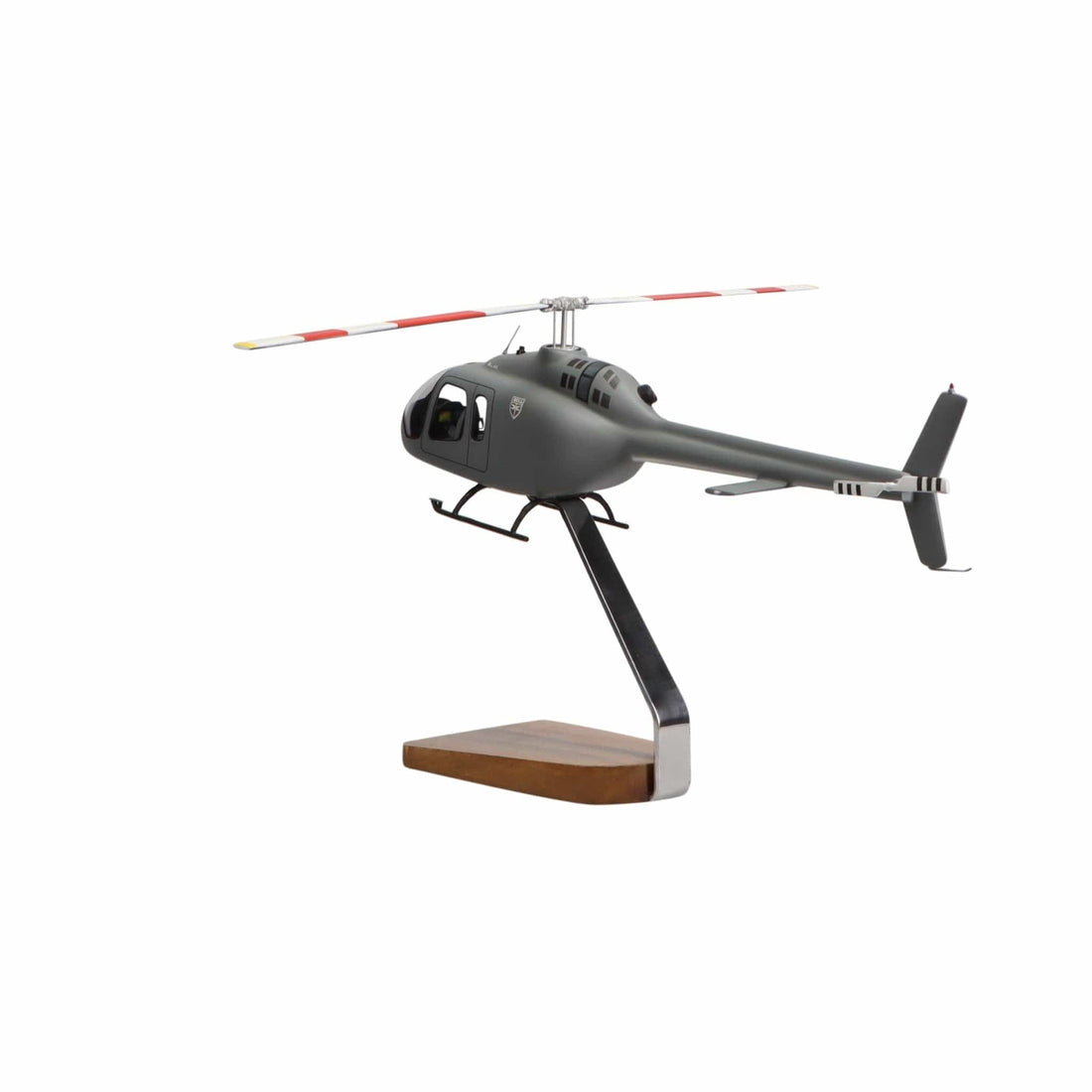 Bell 505 Jet Ranger Model – Handcrafted Mahogany Collectible