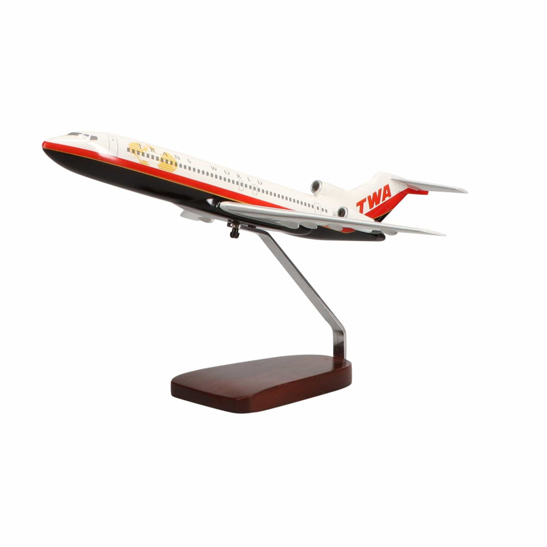 Boeing 727-200 TWA Mahogany Model – Handcrafted Collectible