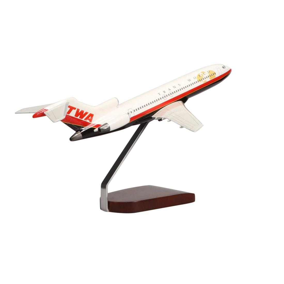 Boeing 727-200 TWA Mahogany Model – Handcrafted Collectible