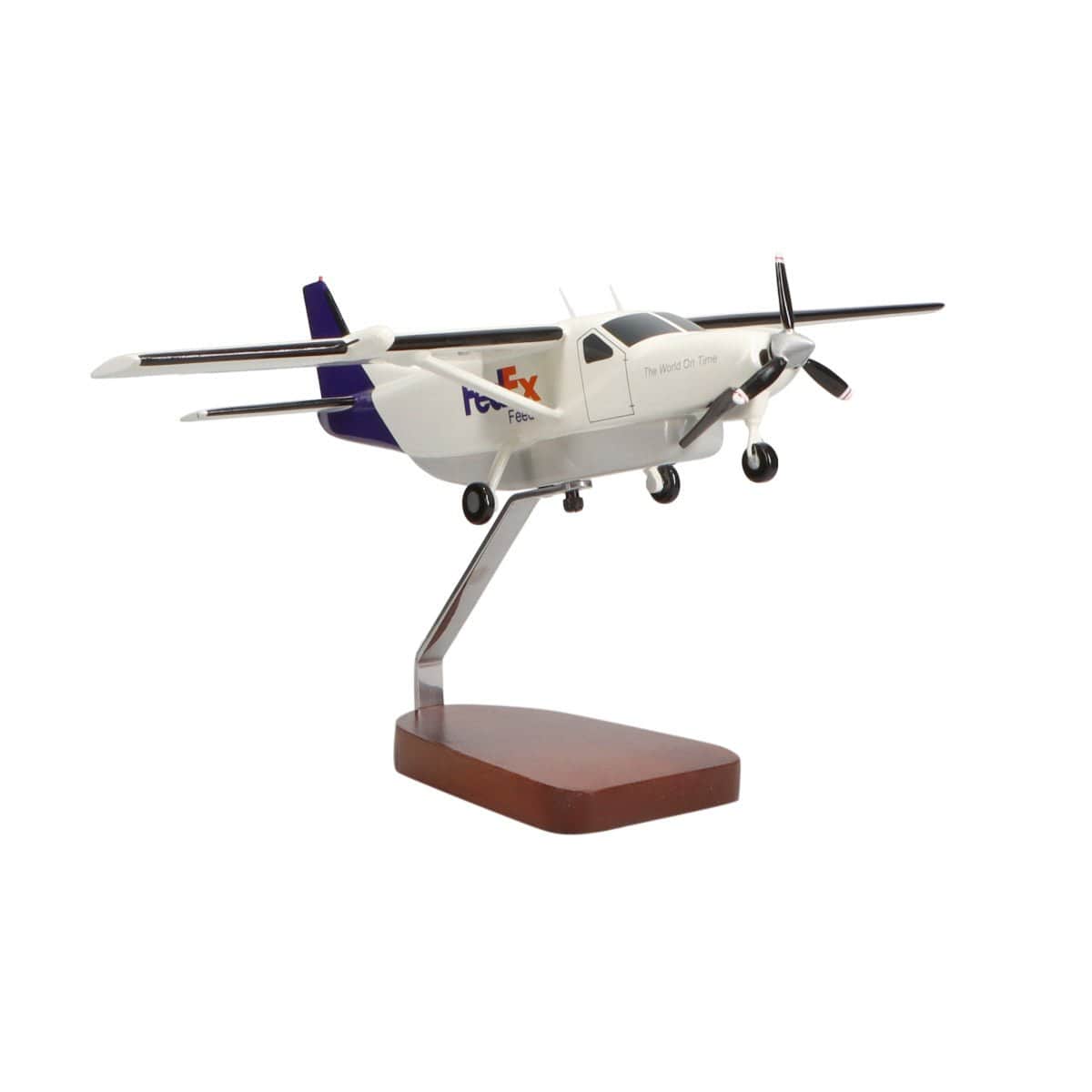Cessna 208B Grand Caravan Model – FedEx Handcrafted Mahogany