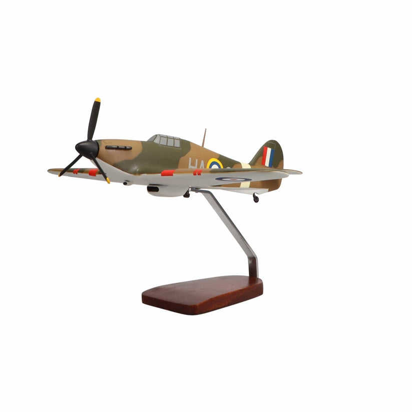 Hawker Hurricane Model Airplane | Handcrafted Mahogany 1/24