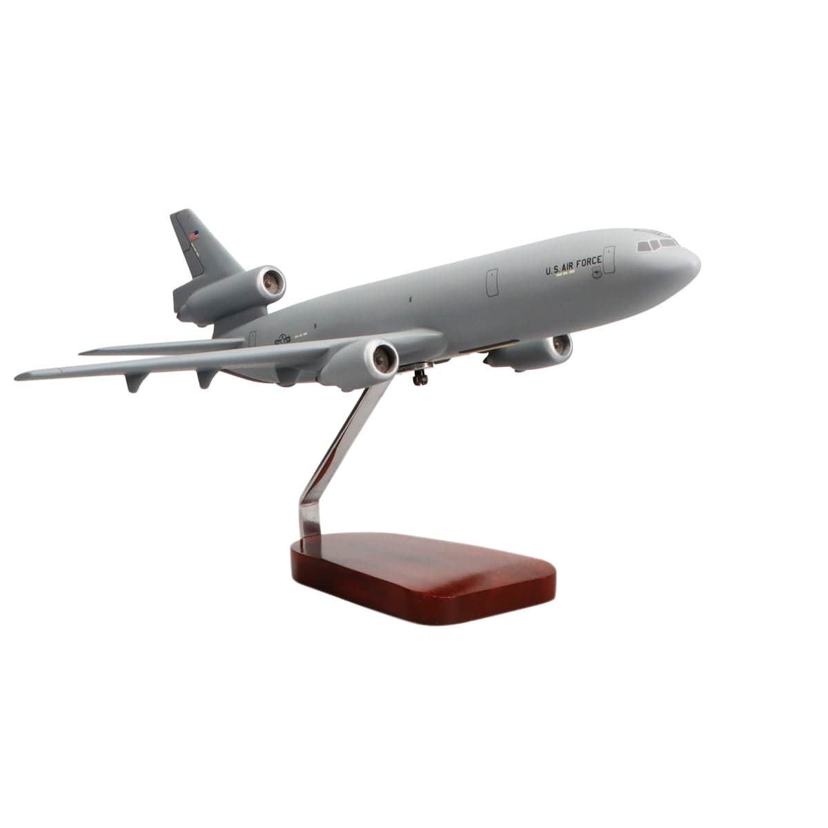 KC-10 Extender Model Aircraft – Handcrafted Mahogany Display