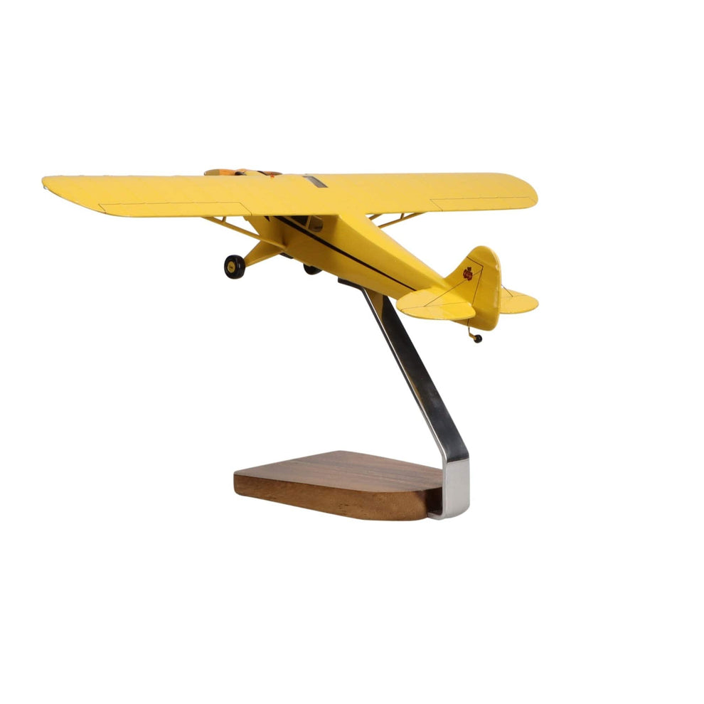 Piper J-3 Cub Model Airplane | Mahogany Clear Canopy Gift