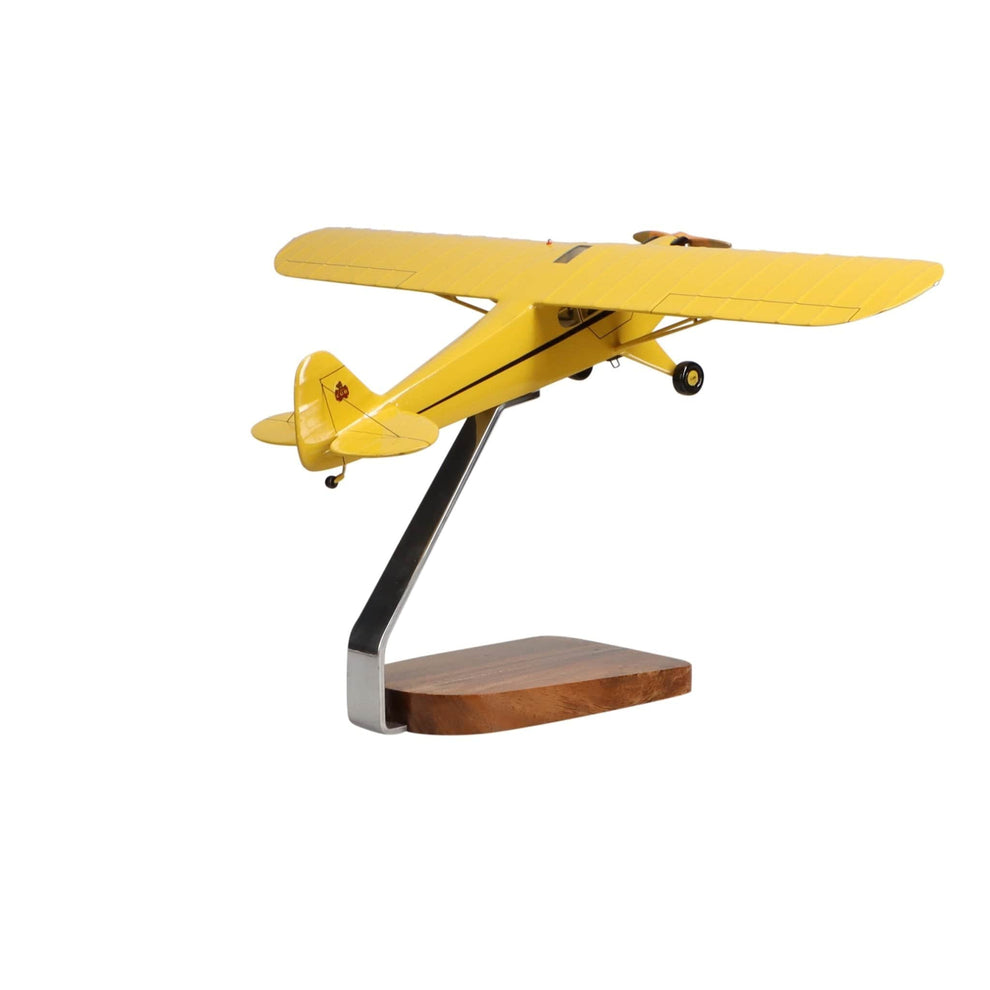 Piper J-3 Cub Model Airplane | Mahogany Clear Canopy Gift
