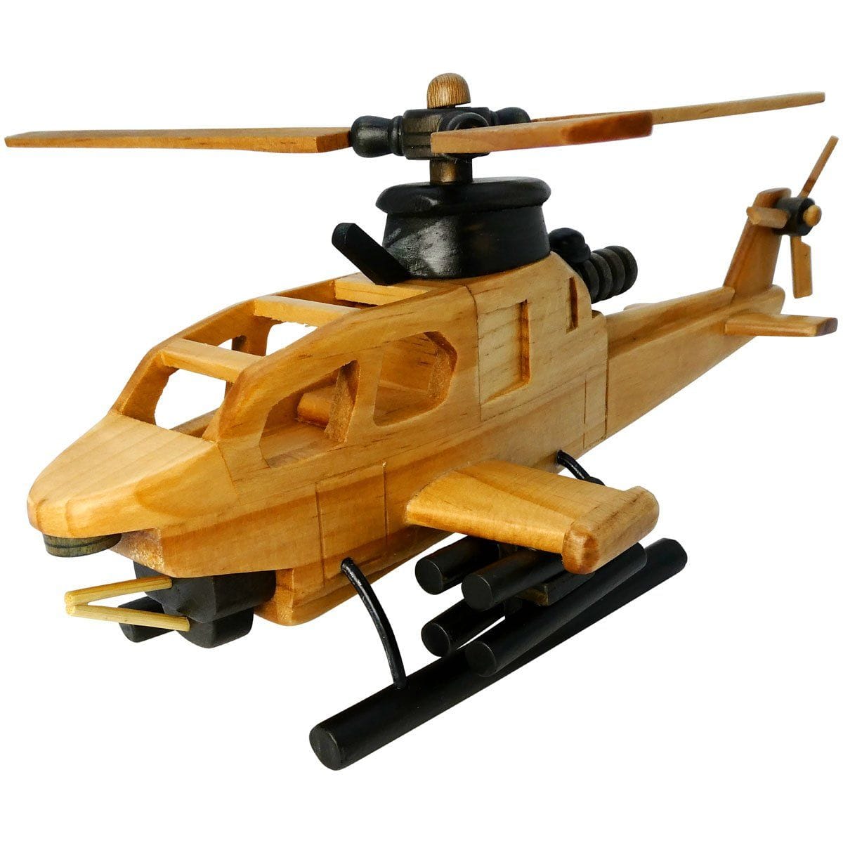Wooden Apache Helicopter Toy – Durable Play | Pilot Toys – PilotMall.com
