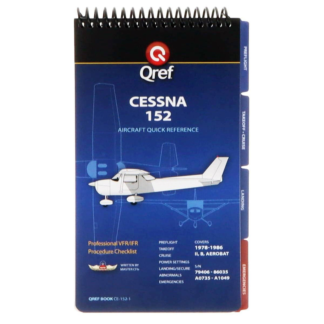 Qref Cessna 152 (1978-86) Checklist Flip Book