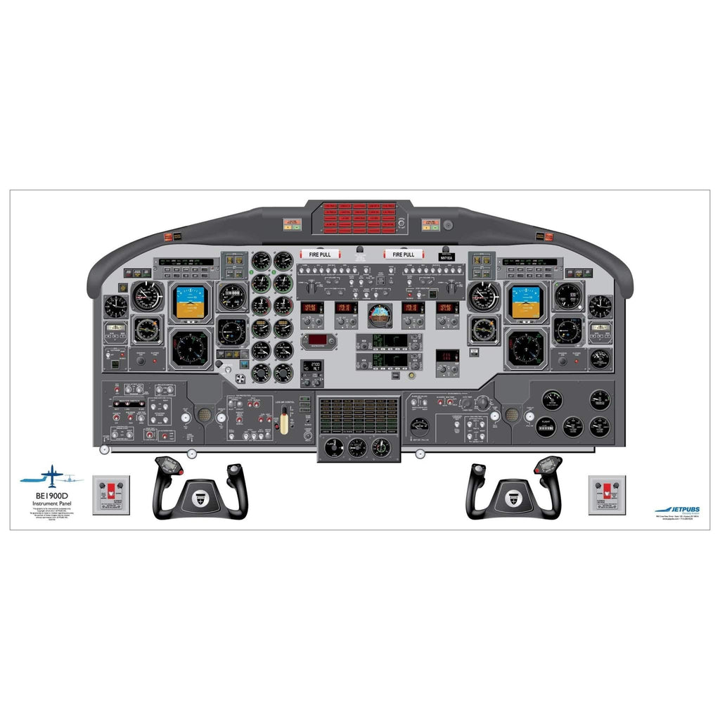 Beechcraft Cockpit Posters (King Air 300/350, Bonanza + More)