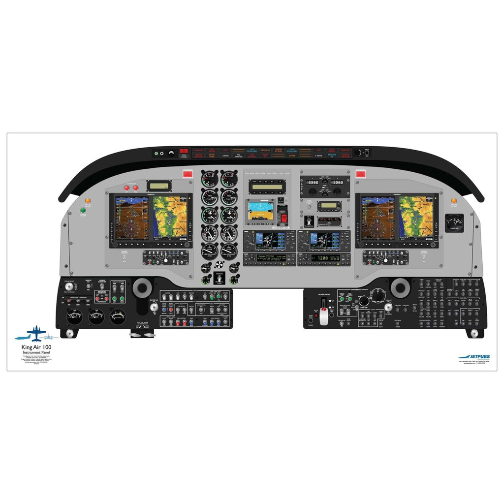 Beechcraft Cockpit Posters (King Air 300/350, Bonanza + More)