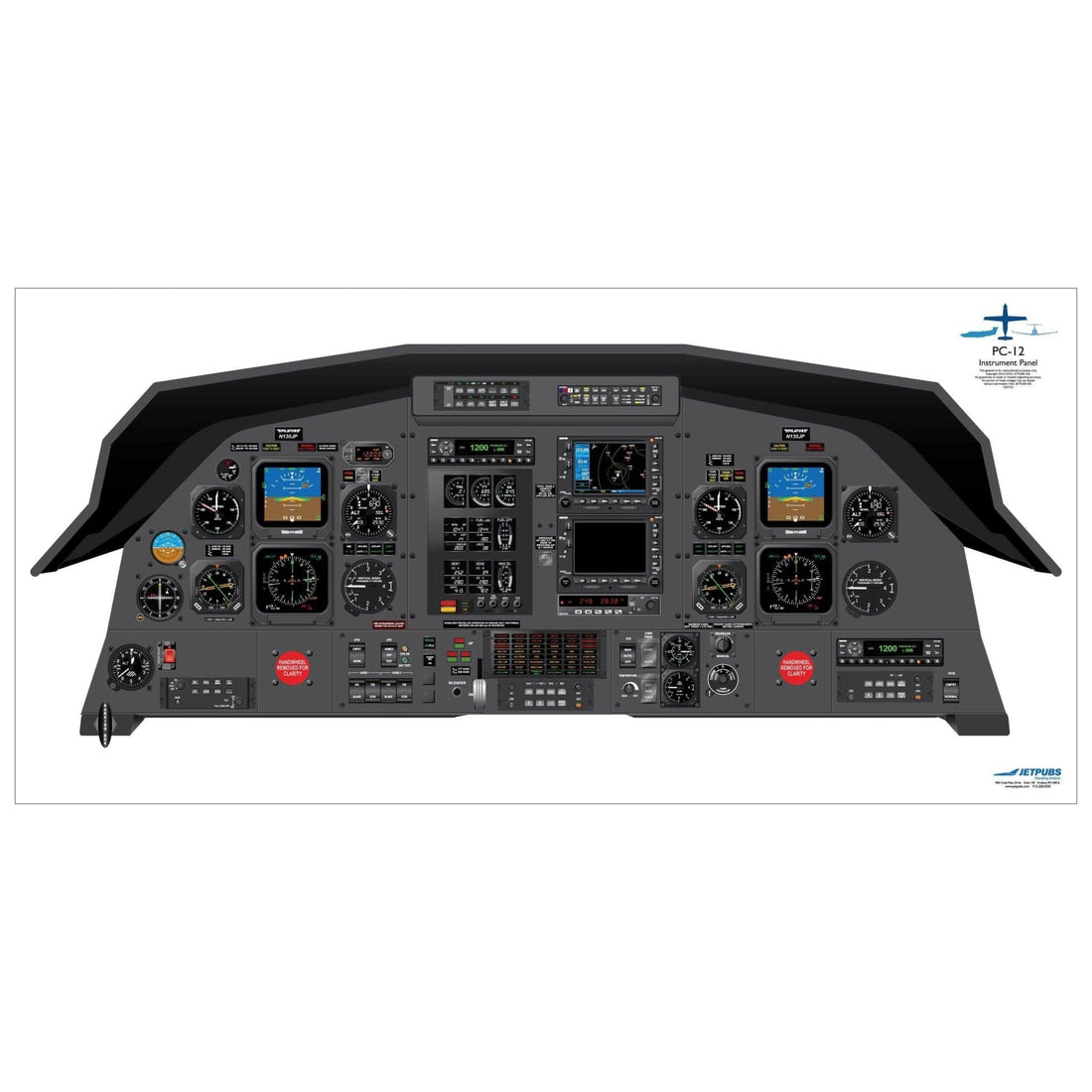 Pilatus 18x36 Cockpit Poster Training Aid | JETPUBS