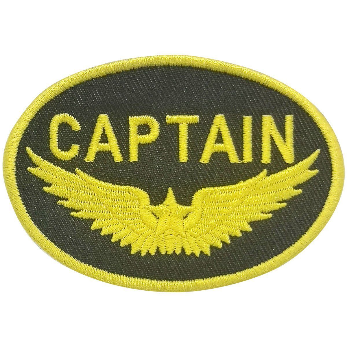 Captain Wings Patch Iron On – Premium Embroidered Gold | AAC ...