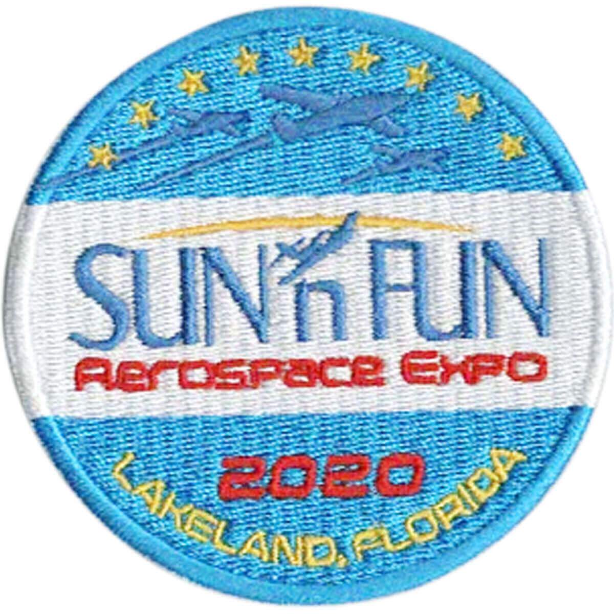 SUN 'n FUN patch – 2020 Embroidered Aviation Souvenir