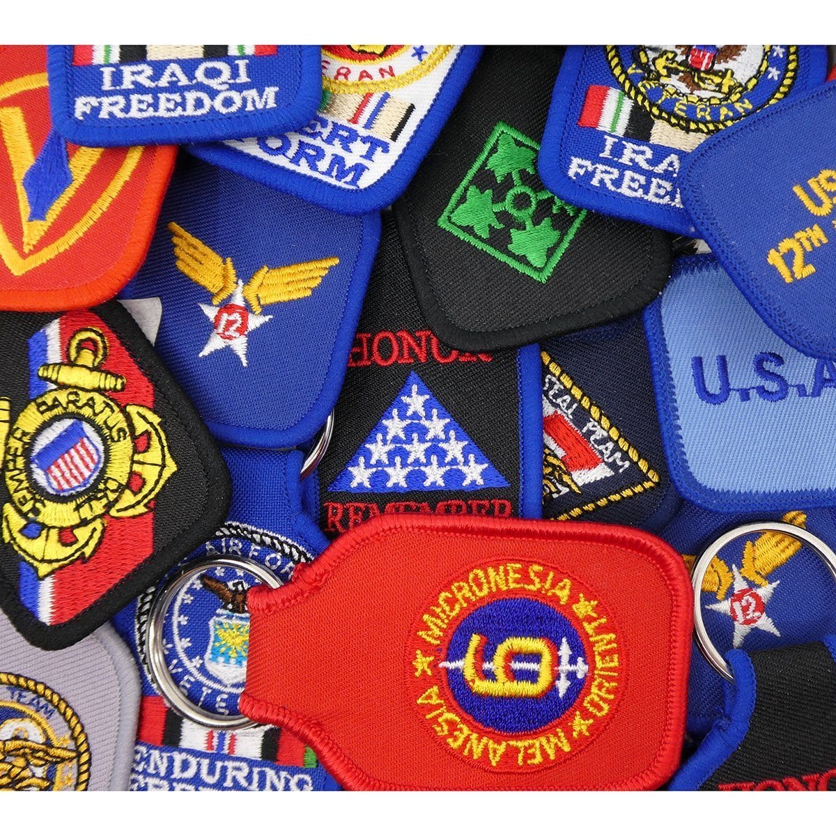 US Military Key Ring - Durable Aviation Gift | Eagle Emblems ...