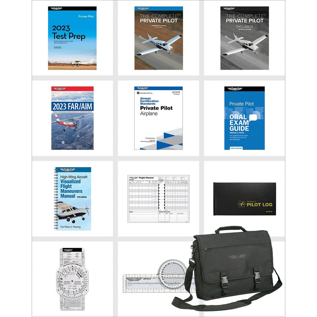 ASA Private Pilot Kit | Part 61 Flight Training Materials – PilotMall.com